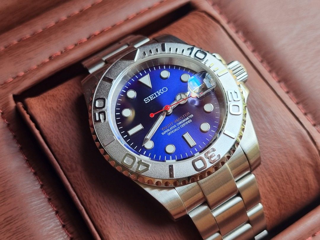 Seiko Mod Custom Yachtmaster Diver, Men's Fashion, Watches ...