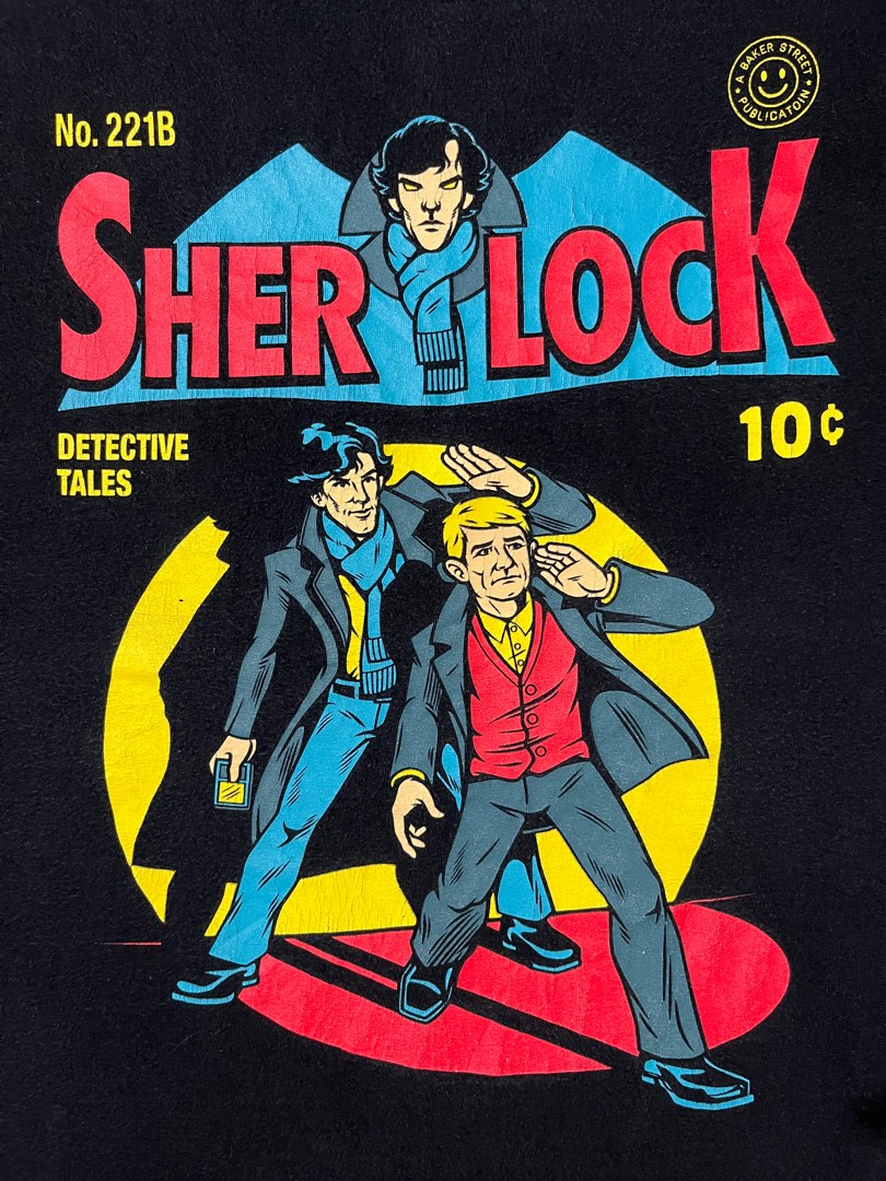 Sherlock Holmes Tee, Men's Fashion, Tops & Sets, Tshirts & Polo Shirts ...