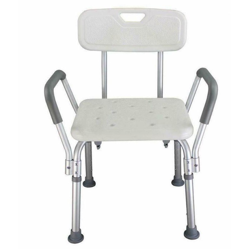 Shower chair for elderly with back and armrest, Health & Nutrition ...