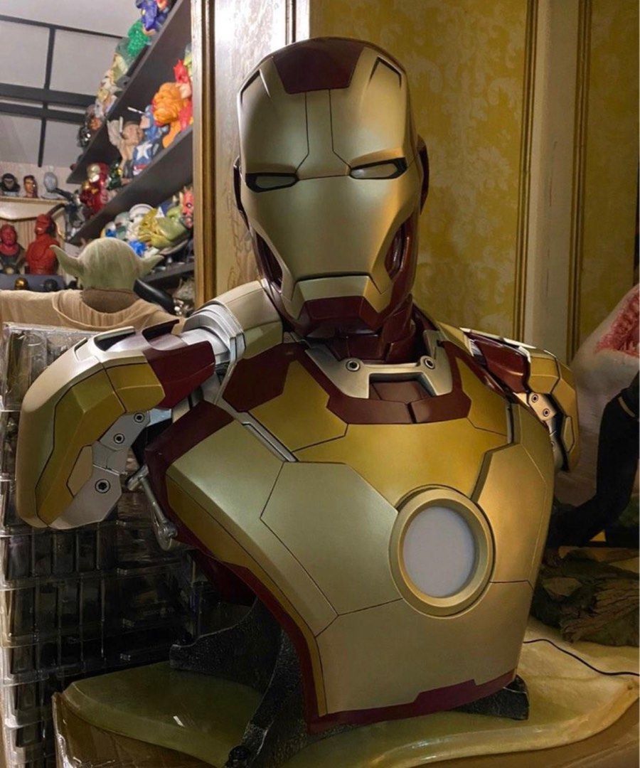 Sideshow life size iron man 3 mark 42 bust 1:1, Hobbies & Toys, Toys ...