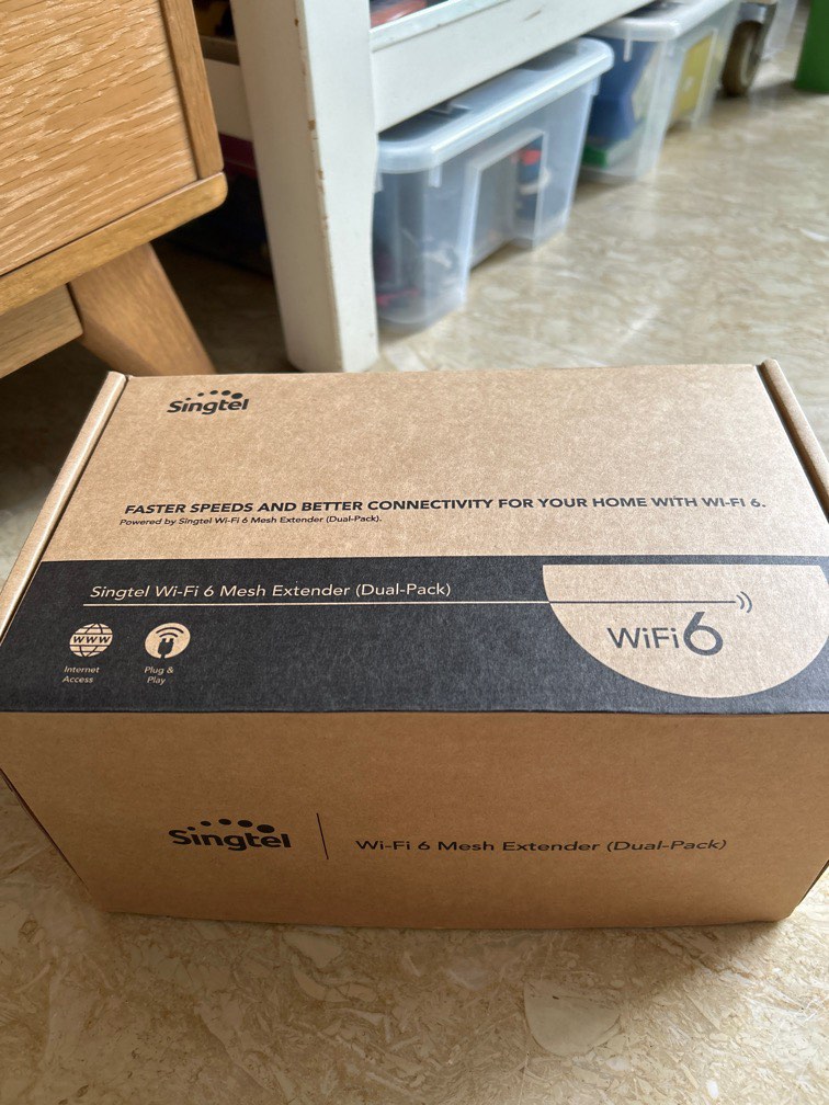 SingTel wifi 6 mesh extender dual pack, Computers & Tech, Parts ...