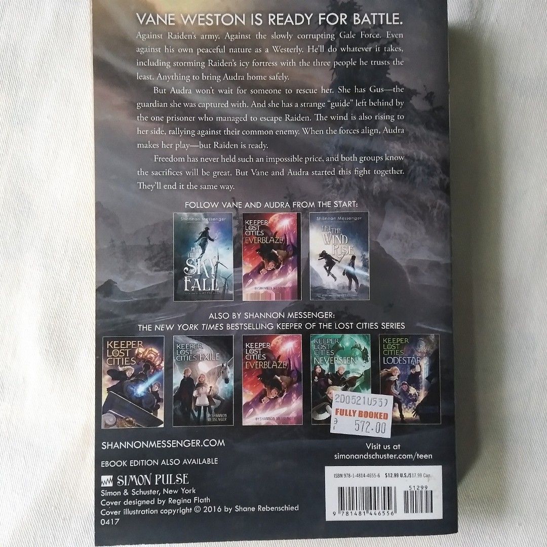 Sky Fall series by Shannon Messenger Book 3 Let the Wind Rise, Hobbies ...