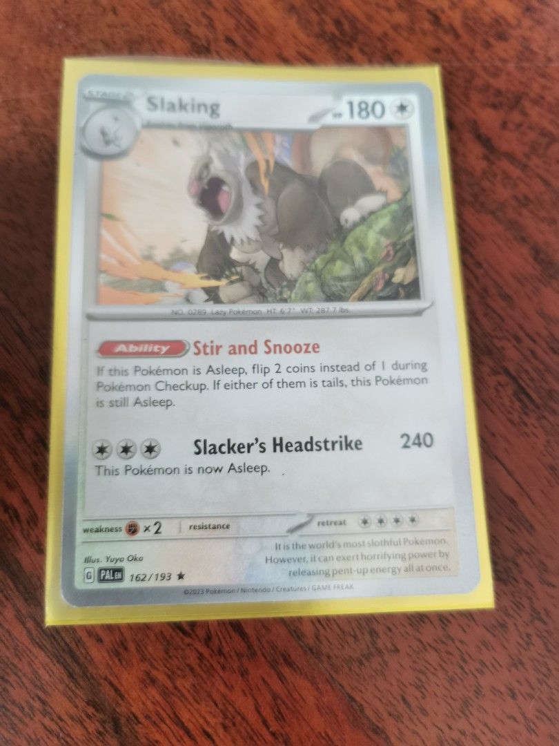 Slaking paleda evolved, Hobbies & Toys, Memorabilia & Collectibles, Fan ...