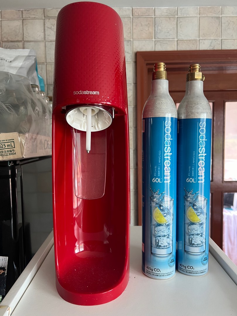 Soda Stream Spirit Red + 2 CO2 containers, TV & Home Appliances ...