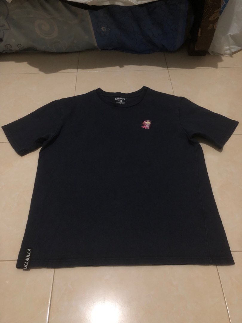 SPAO x Usui Yoshito Kaos navy tebal ada bordir Crayon Shinchan, Fesyen Pria, Pakaian , Atasan di ...