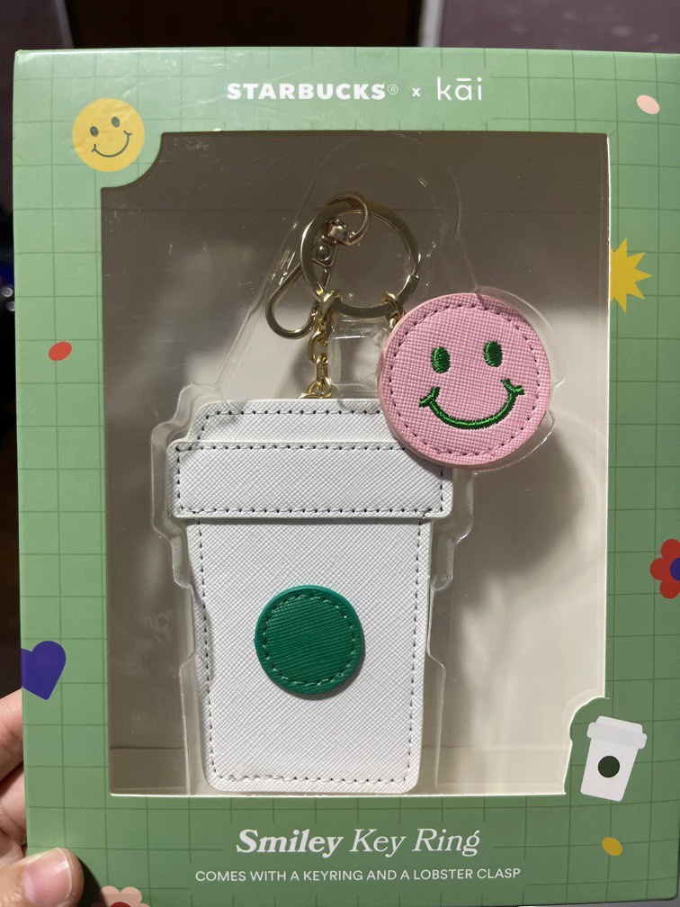 Starbucks x Kai smiley key ring, Women's Fashion, Watches & Accessories ...