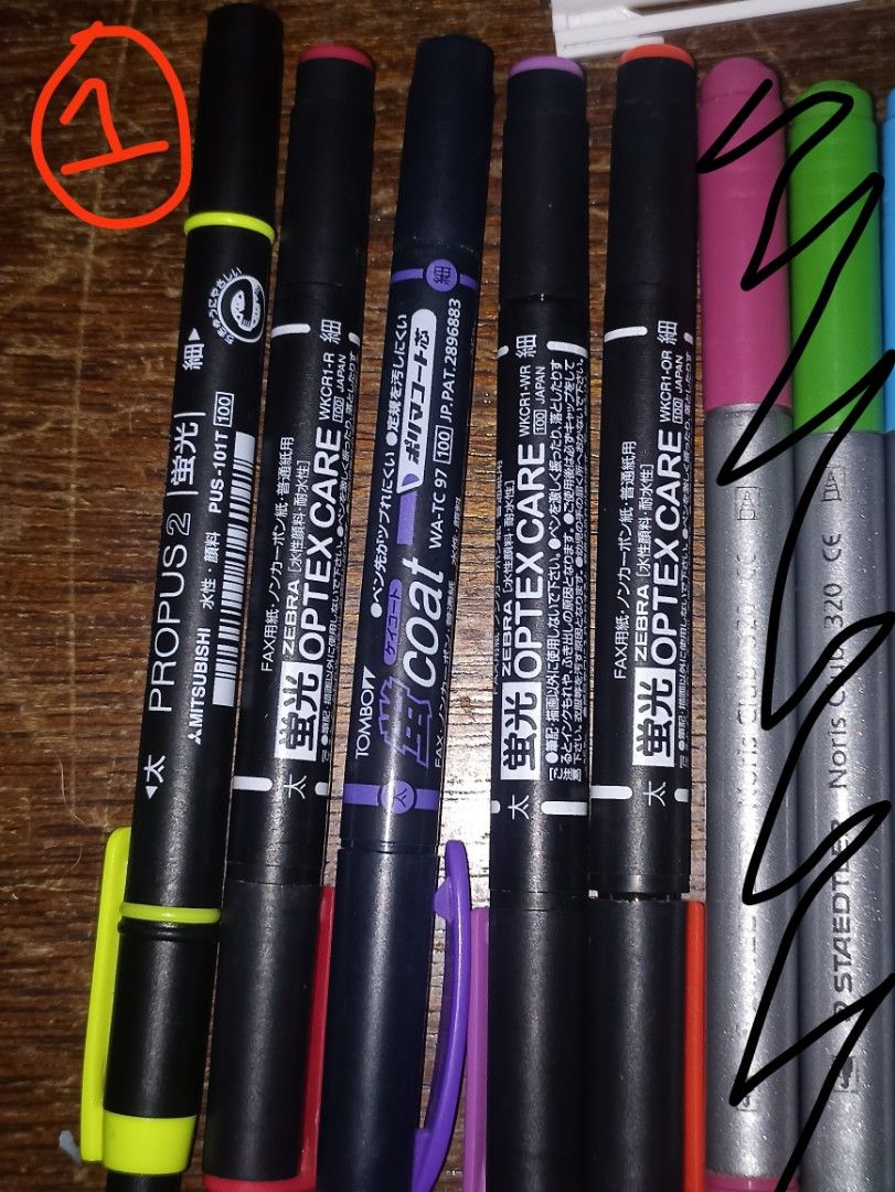 Stationary bundles/ fb ecco pigment, marvy uchida, micron, zebra ...