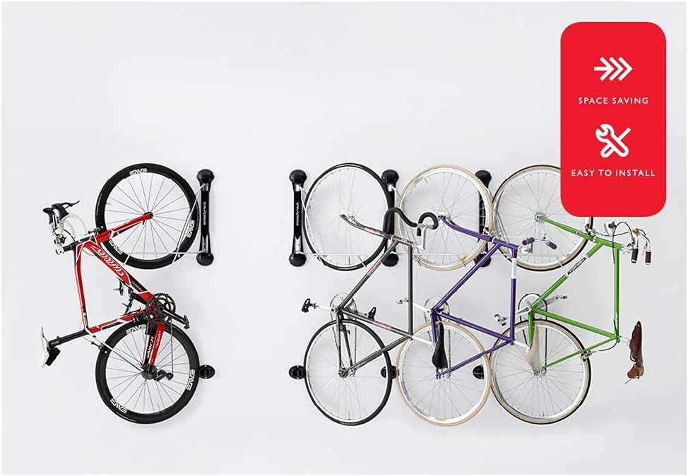 Steadyrack Bike Rack - Wall Mounted Bike Storage Solution for Your Home ...
