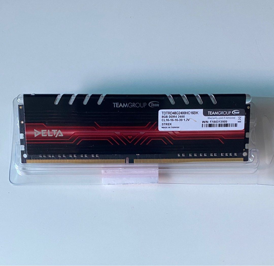 Teamgroup Delta DDR4 8GB 2400MHz, Computers & Tech, Parts & Accessories, Computer Parts on Carousell