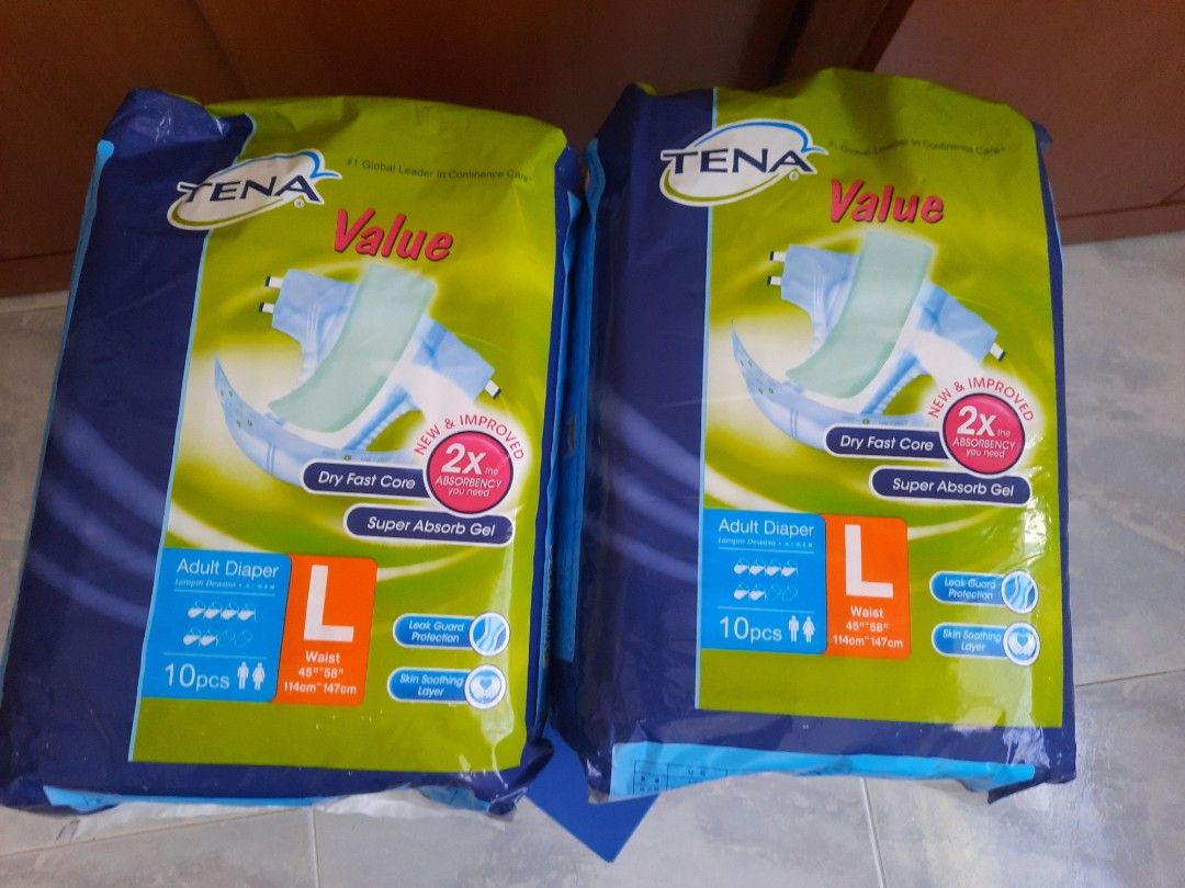 Tena Value Adult Diapers, Health & Nutrition, Assistive & Rehabilatory Aids, Adult Incontinence ...