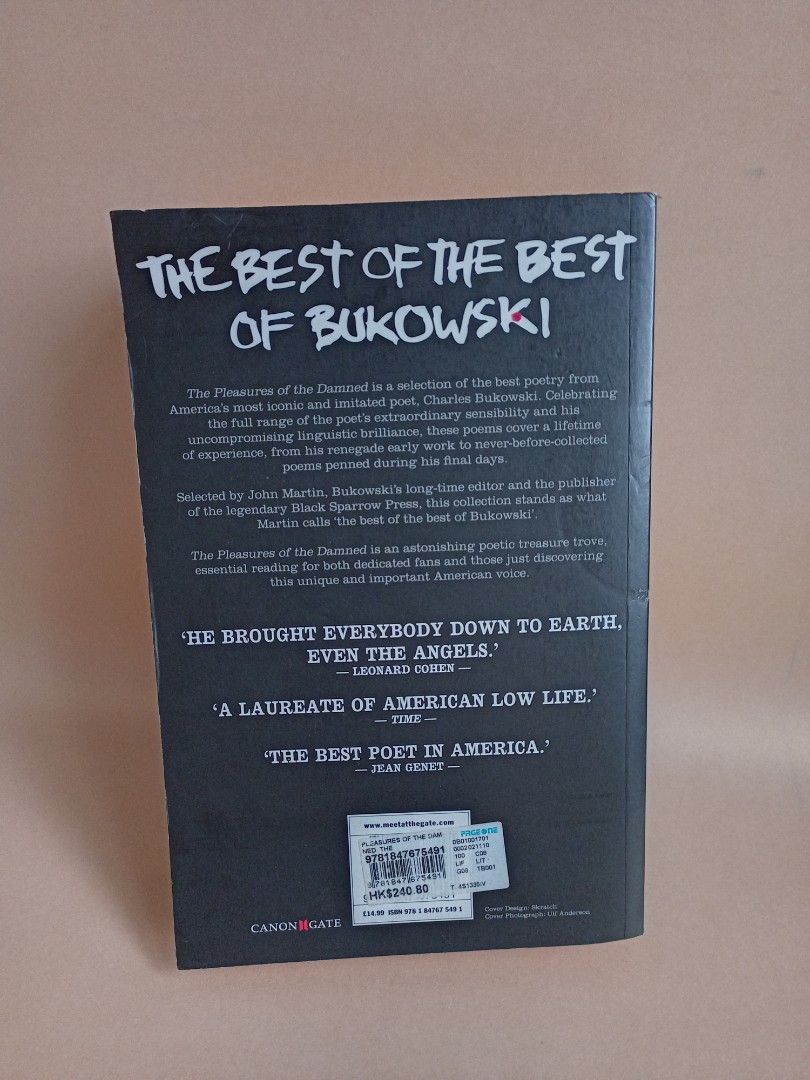 'The Pleasures of the Damned Poems, 1951-1993' by Charles Bukowski, Paperback, 576 pages ...