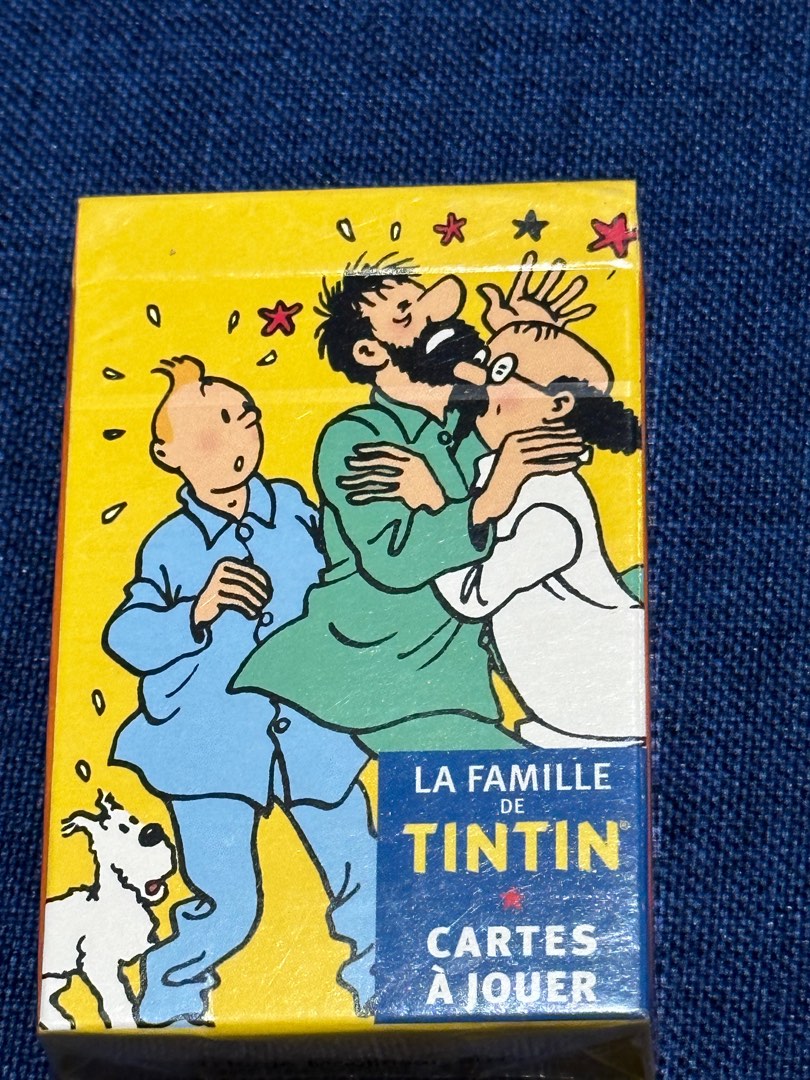 Tintin playing cards, Hobbies & Toys, Toys & Games on Carousell