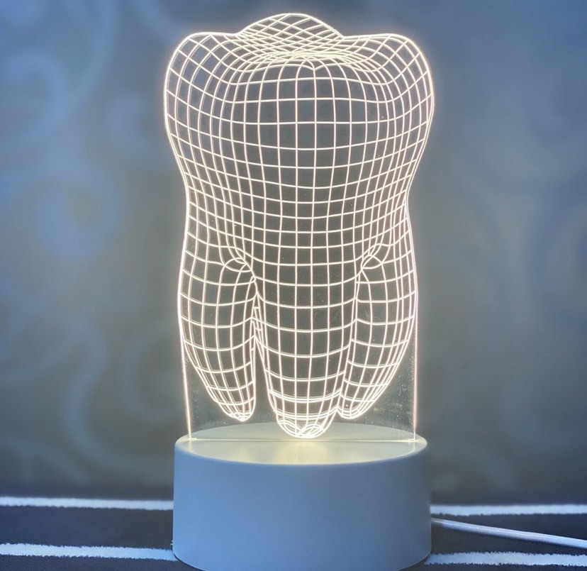 Tooth Lamp, Furniture & Home Living, Lighting & Fans, Lighting on Carousell