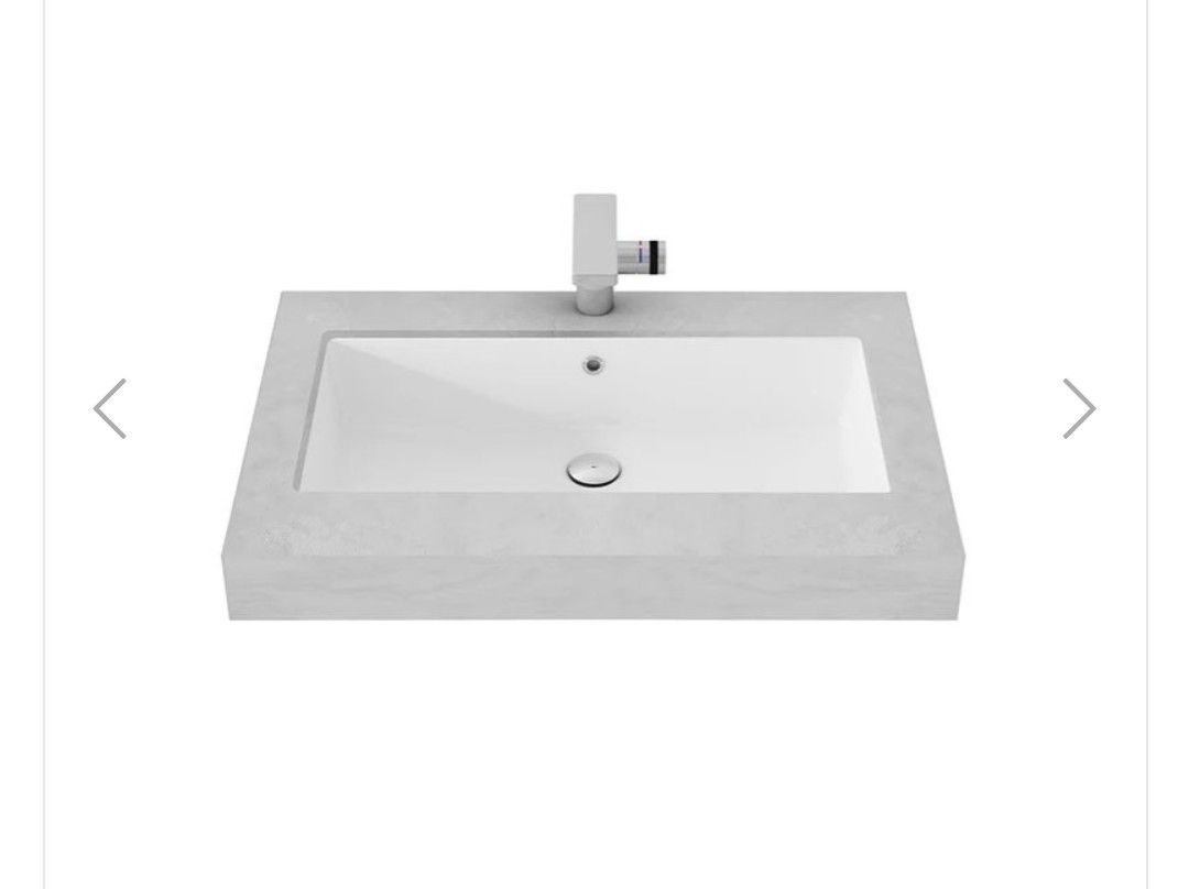 TOTO LW 595 J Undercounter Lavatory (Sink), Furniture & Home Living ...