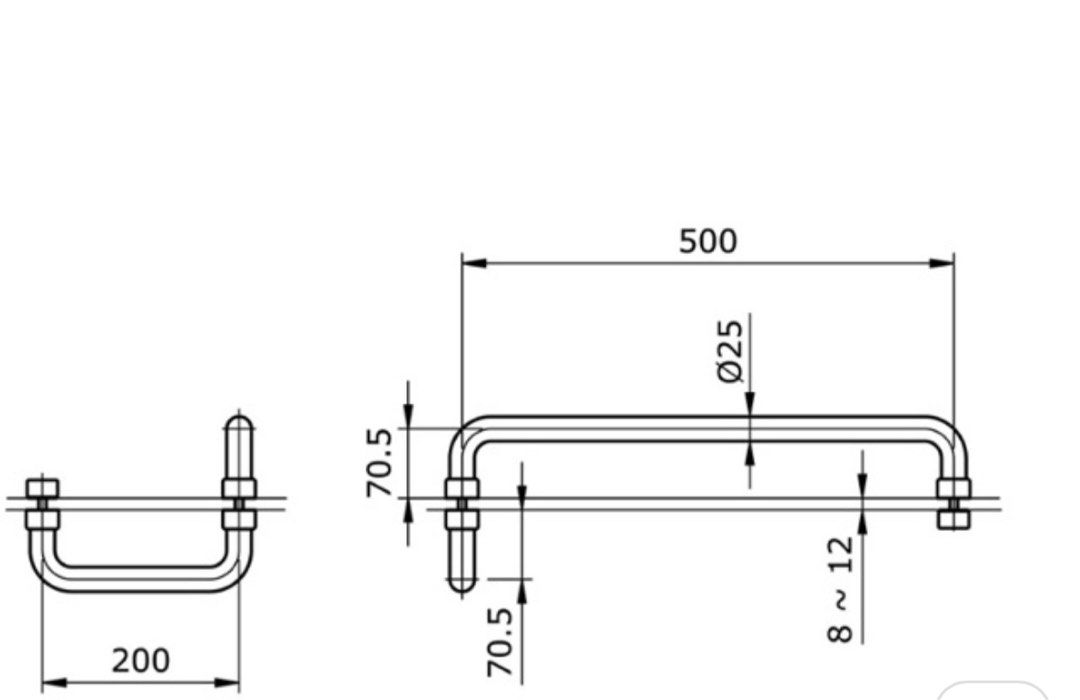 TOTO shower room door handle with towel bar, Furniture & Home Living ...