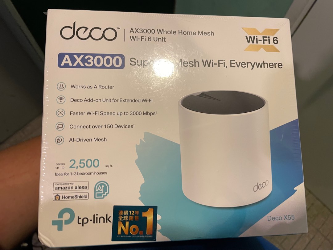 TP-link Deco AX3000 WIFI6 Router (2 Units), 電腦＆科技, 電腦周邊及配件, Wifi及上網相關產品 ...