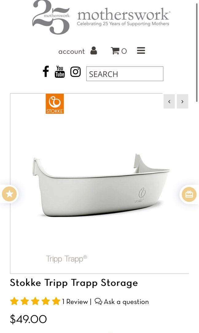 Tripp trapp Storage, Babies & Kids, Nursing & Feeding, Baby High Chairs on Carousell