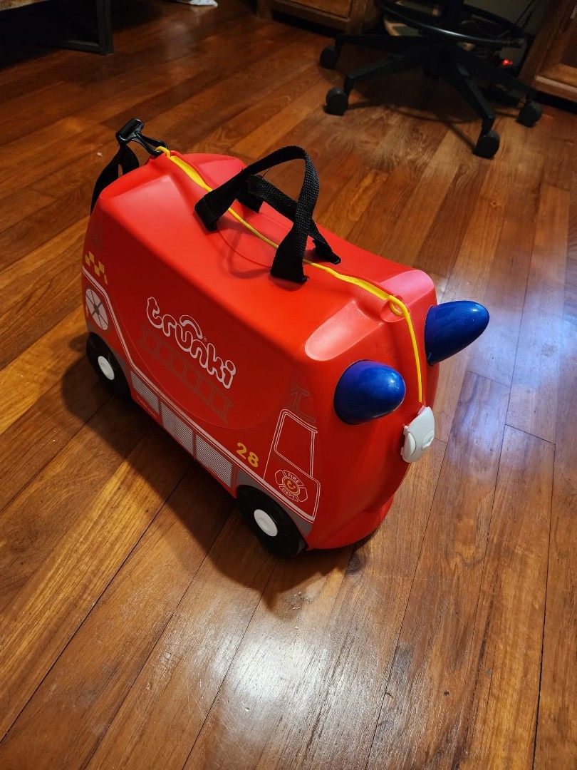 Trunki Luggage Fire Engine, Hobbies & Toys, Travel, Luggage on Carousell