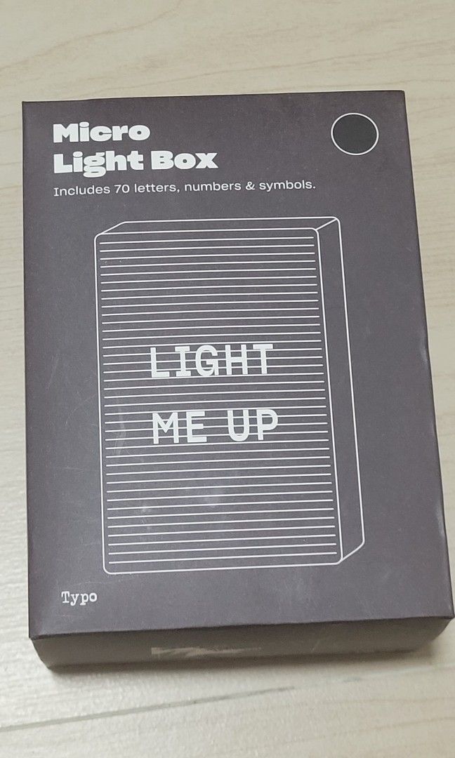 Typo alphabet light box, Furniture & Home Living, Home Decor, Other ...