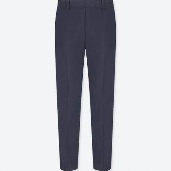 Uniqlo Navy Blue Smart Shape Trouser, Women's Fashion, Bottoms, Jeans ...