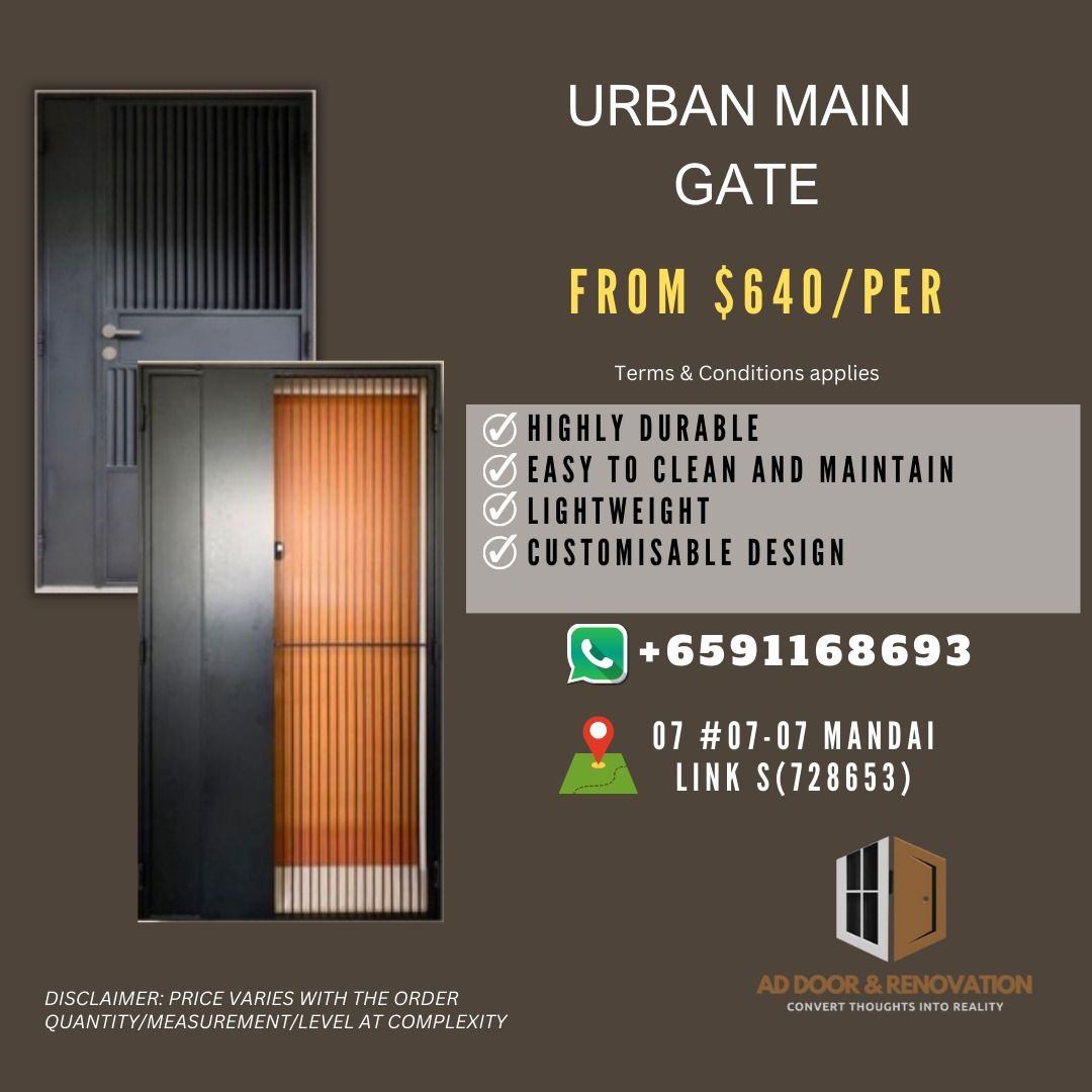 Urban Main Gate, Furniture & Home Living, Bathroom & Kitchen Fixtures ...
