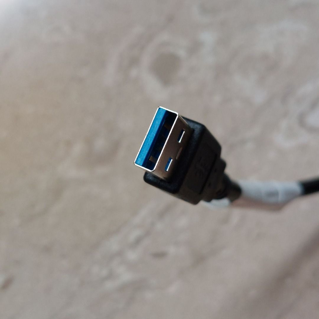 High performance USB 3.0 A to B Cable (2 metres long) and normal USB A ...