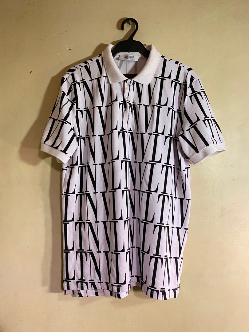 Valentino VLTN Monogram Polo Shirt, Men's Fashion, Tops & Sets, Tshirts ...