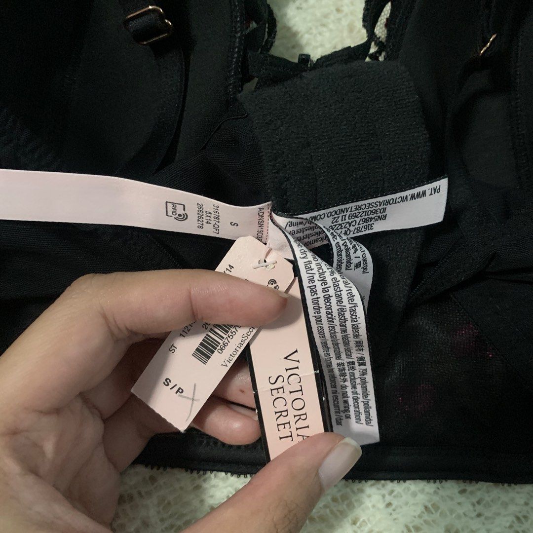 Victoria Secret Heart Motif Corset Lingerie Bra Thong Panty Set // Trades Welcomed, Women's ...