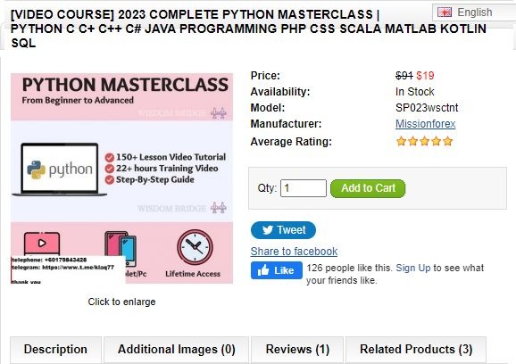 Video Course 2023 Complete Python Masterclass Python C C C C Java Programming Php Css