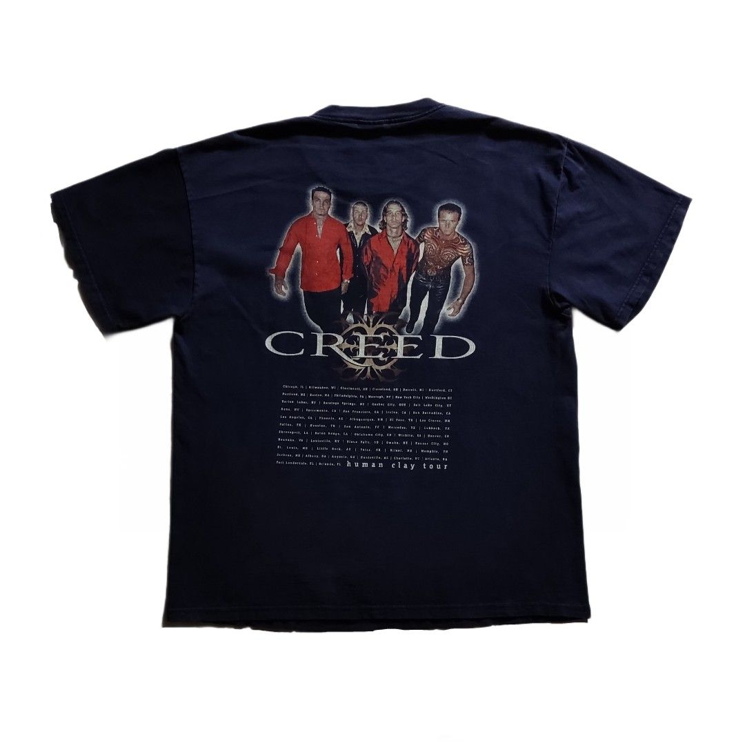 Vintage 1999 Creed Tour Shirt, Men's Fashion, Tops & Sets, Tshirts ...