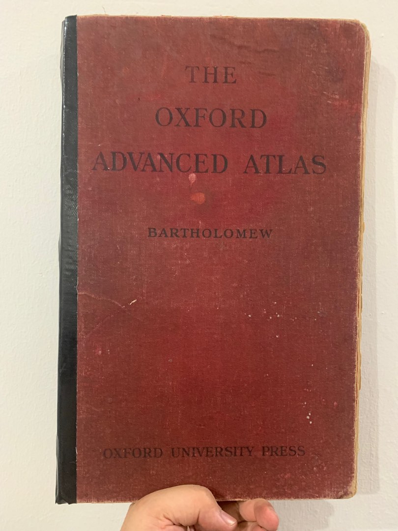 VINTAGE ATLAS BOOK: The Oxford Advanced Atlas, Third Edition by John ...