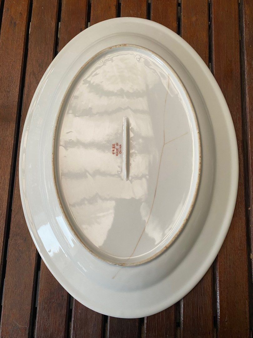 Vintage serving Plates( big), Furniture & Home Living, Kitchenware ...