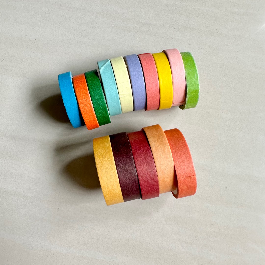 Washi Tapes Set Pack (Assorted Colours), Hobbies & Toys, Stationery ...