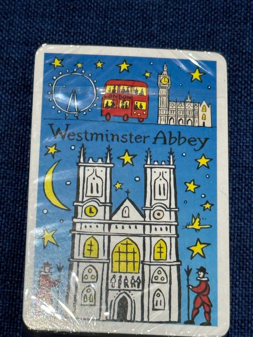Westminster Abbey playing cards, Hobbies & Toys, Toys & Games on Carousell