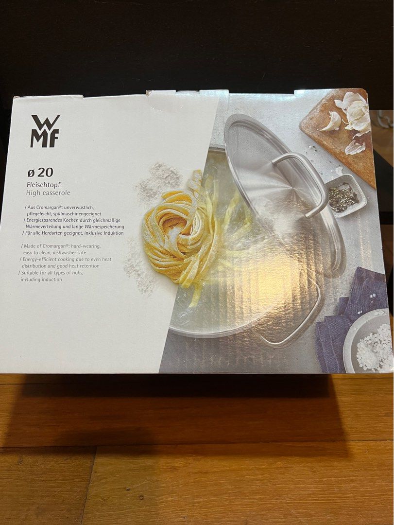 WMF stainless steel cooking pot_20cm, Furniture & Home Living ...