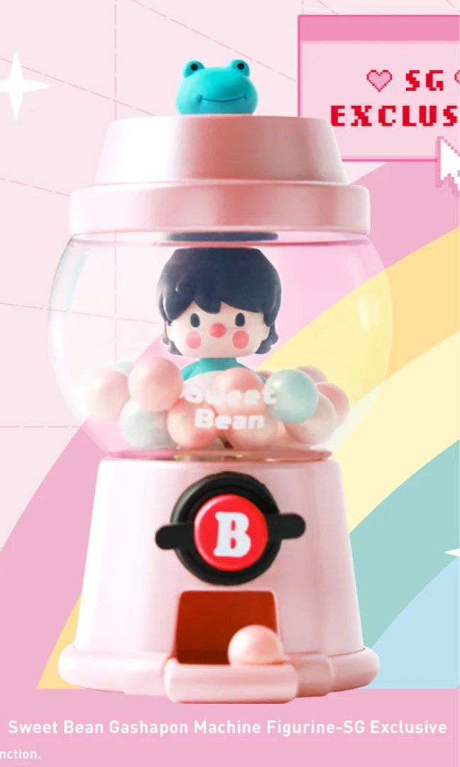 WTS POPMART SWEET BEAN GACHAPON MACHINE FIGURINE SG EXCLUSIVE LIMITED EDITION, Hobbies & Toys ...