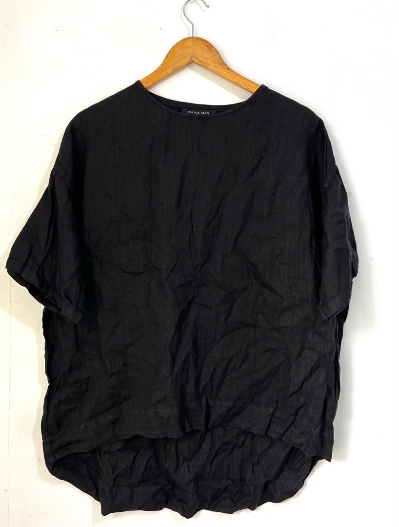 ZARA MAN LINEN RELAX TOP, Men's Fashion, Tops & Sets, Tshirts & Polo ...