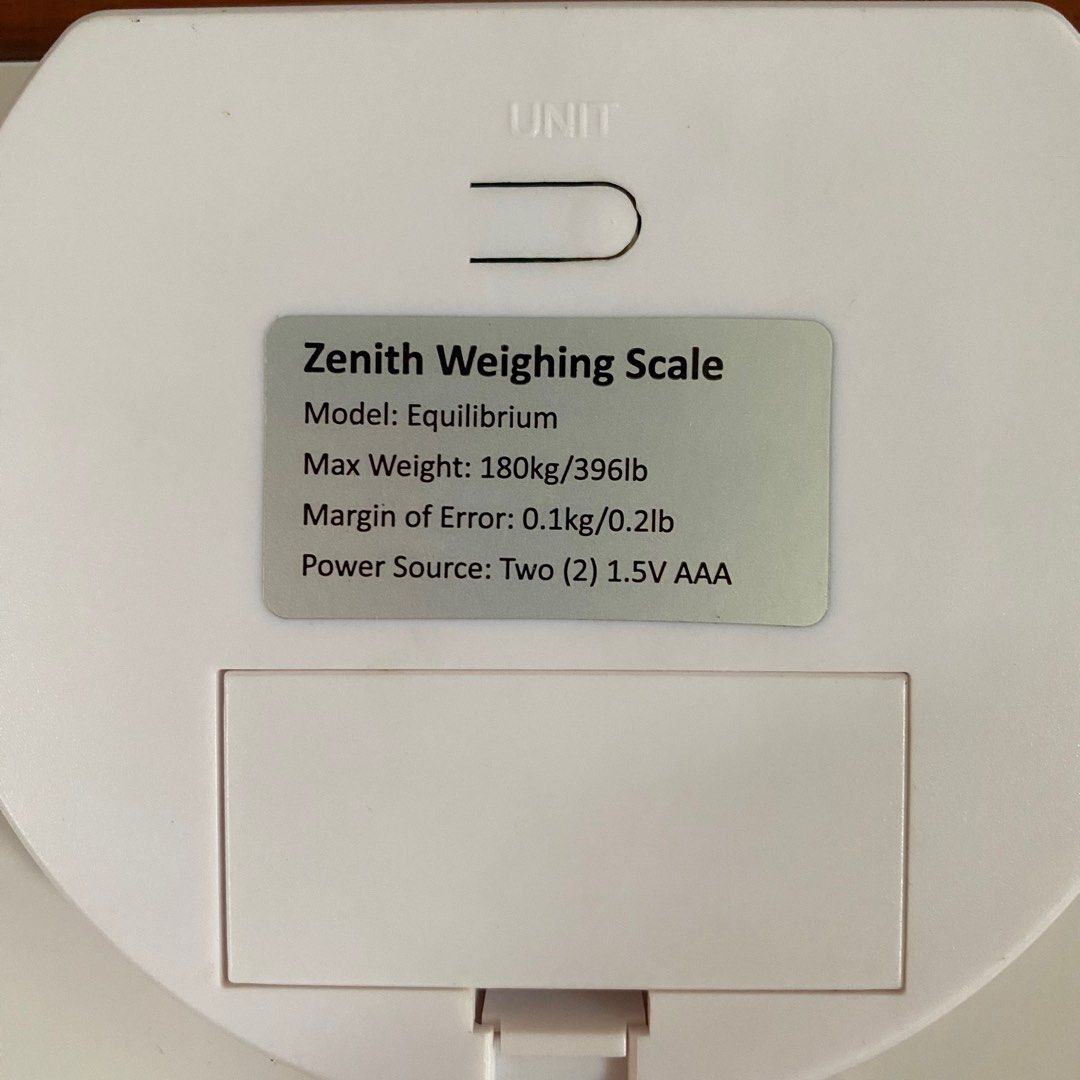 Zenith Smart Weighing Scale, Health & Nutrition, Health Monitors ...
