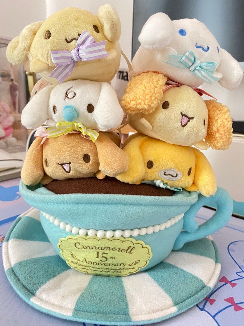 [RUSH SALE] 15th Anniversary Cinnamoroll & Friends Teacup Plushie ...