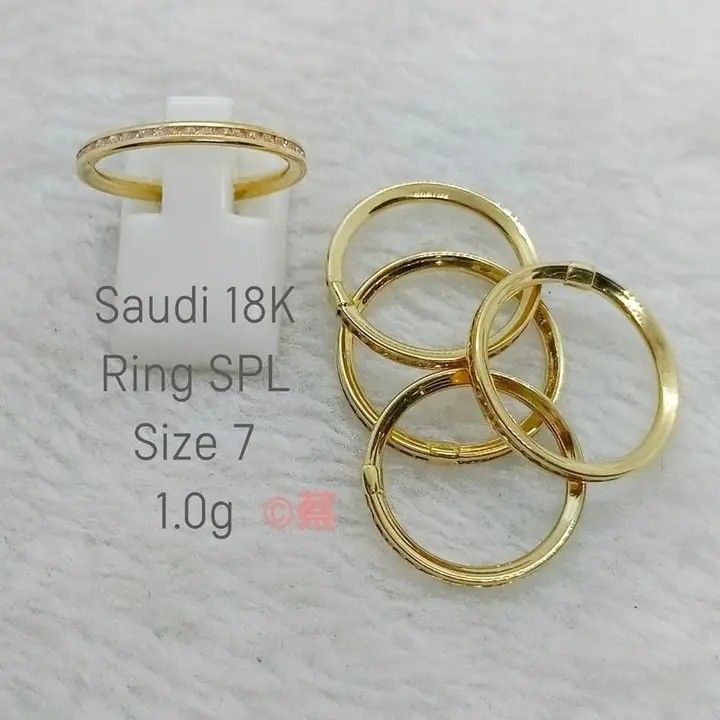 18.k. saudi gold rings, Women's Fashion, Jewelry & Organizers, Rings on Carousell