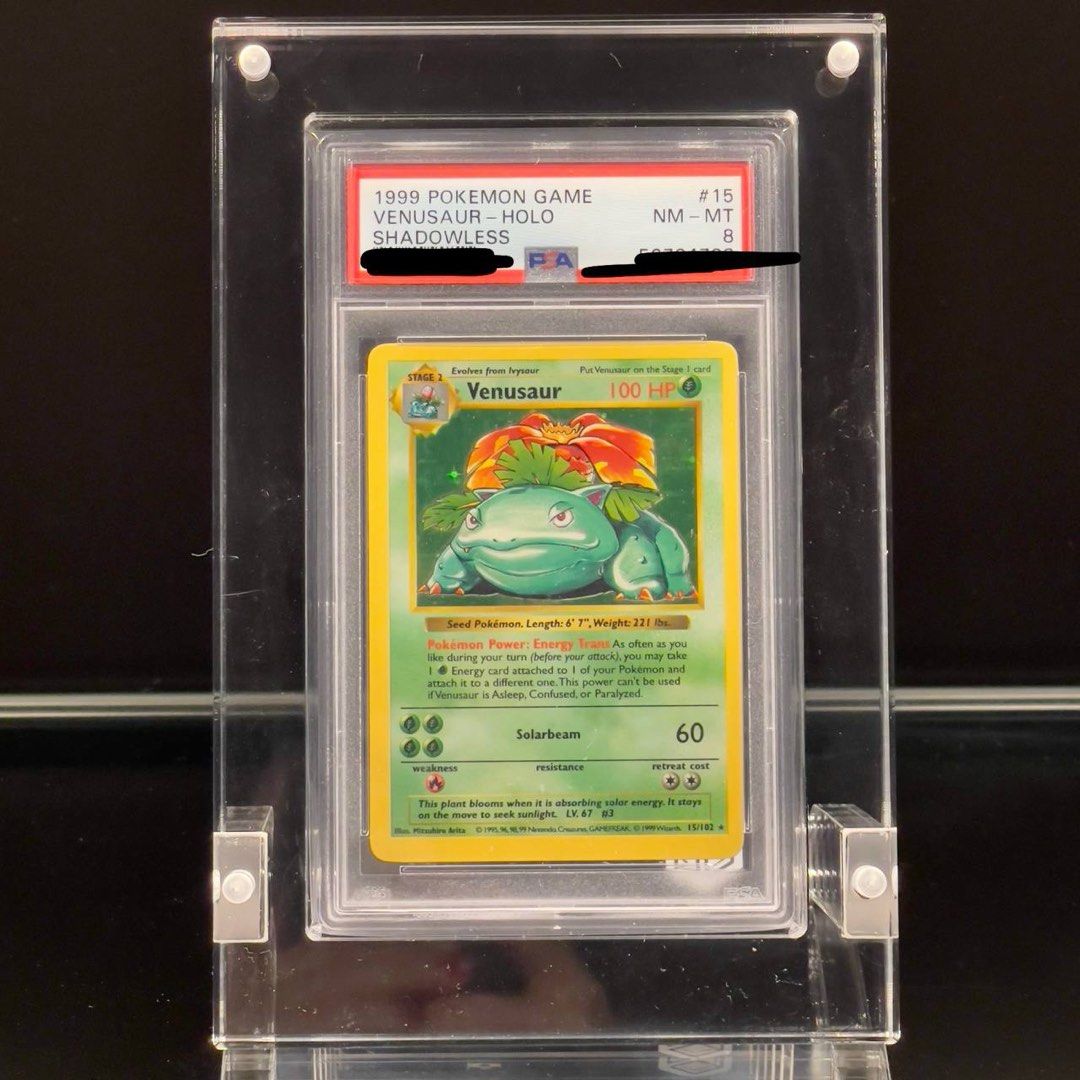 1999 PSA 8 SHADOWLESS Charizard, Blastoise, Venusaurz, Hobbies & Toys ...
