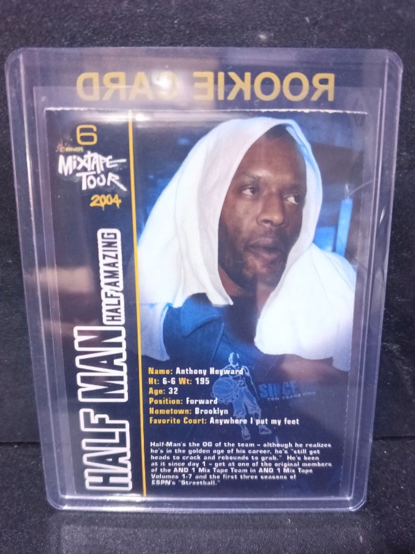 2004 And1 Mixtape Tour Streeball Anthony Heyward "Half Man" #6 ...