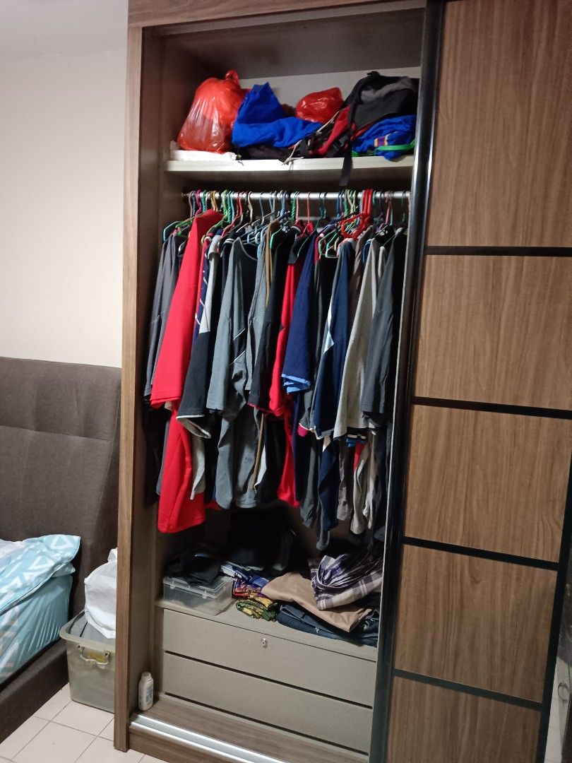 2 Doors with mirrors(Sliding) Wardrobe $230, Furniture & Home Living ...