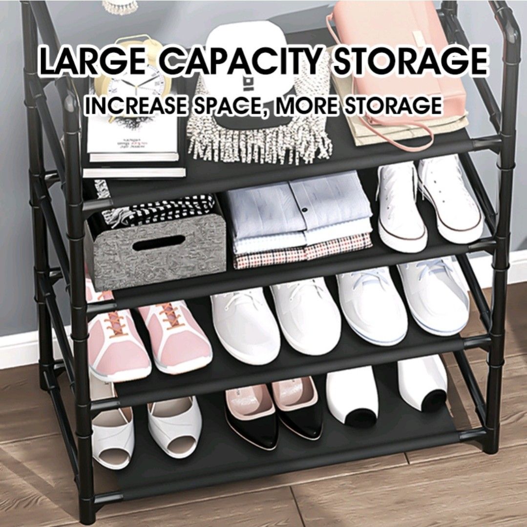 3/4/5/6Tier Doorway Shoe Rack BTO HDB Choice Shoes Rack, Furniture ...
