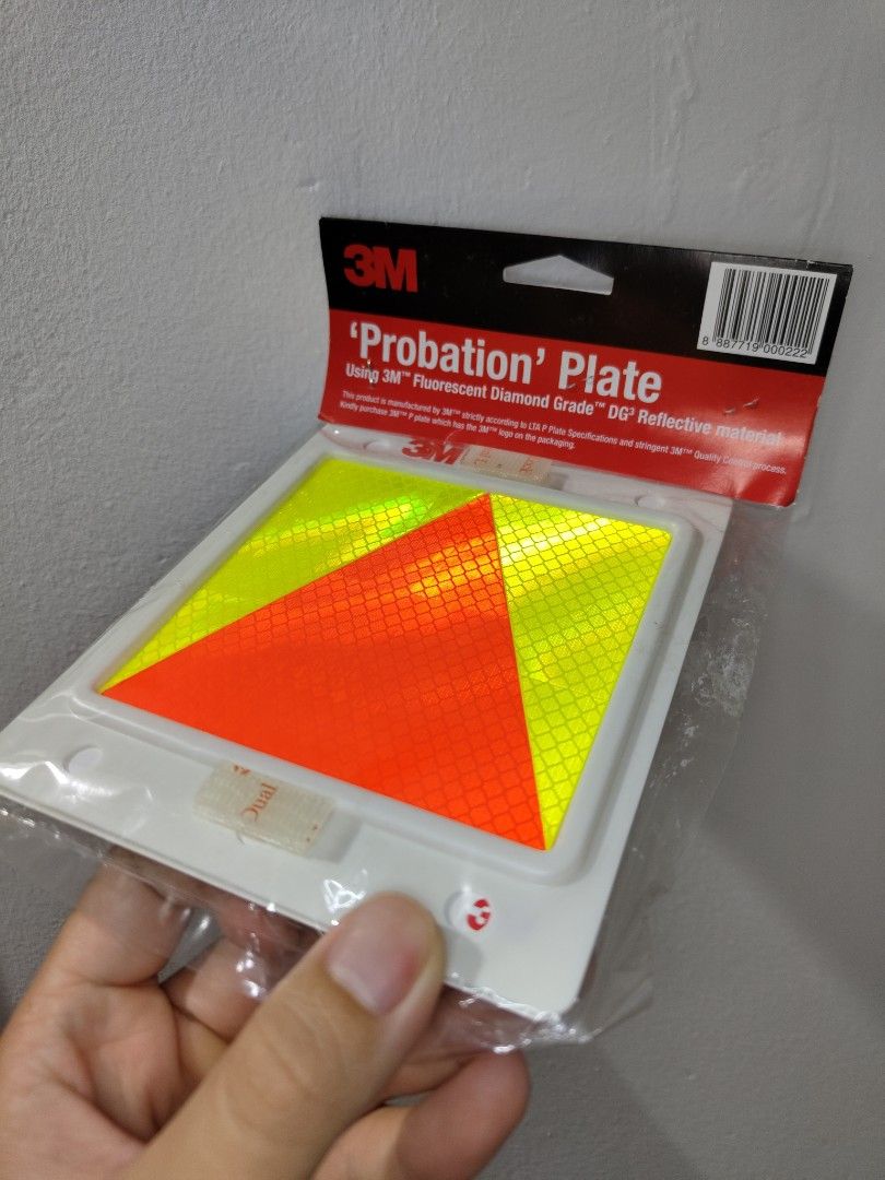 3M Triangle Plate, Car Accessories, Accessories on Carousell