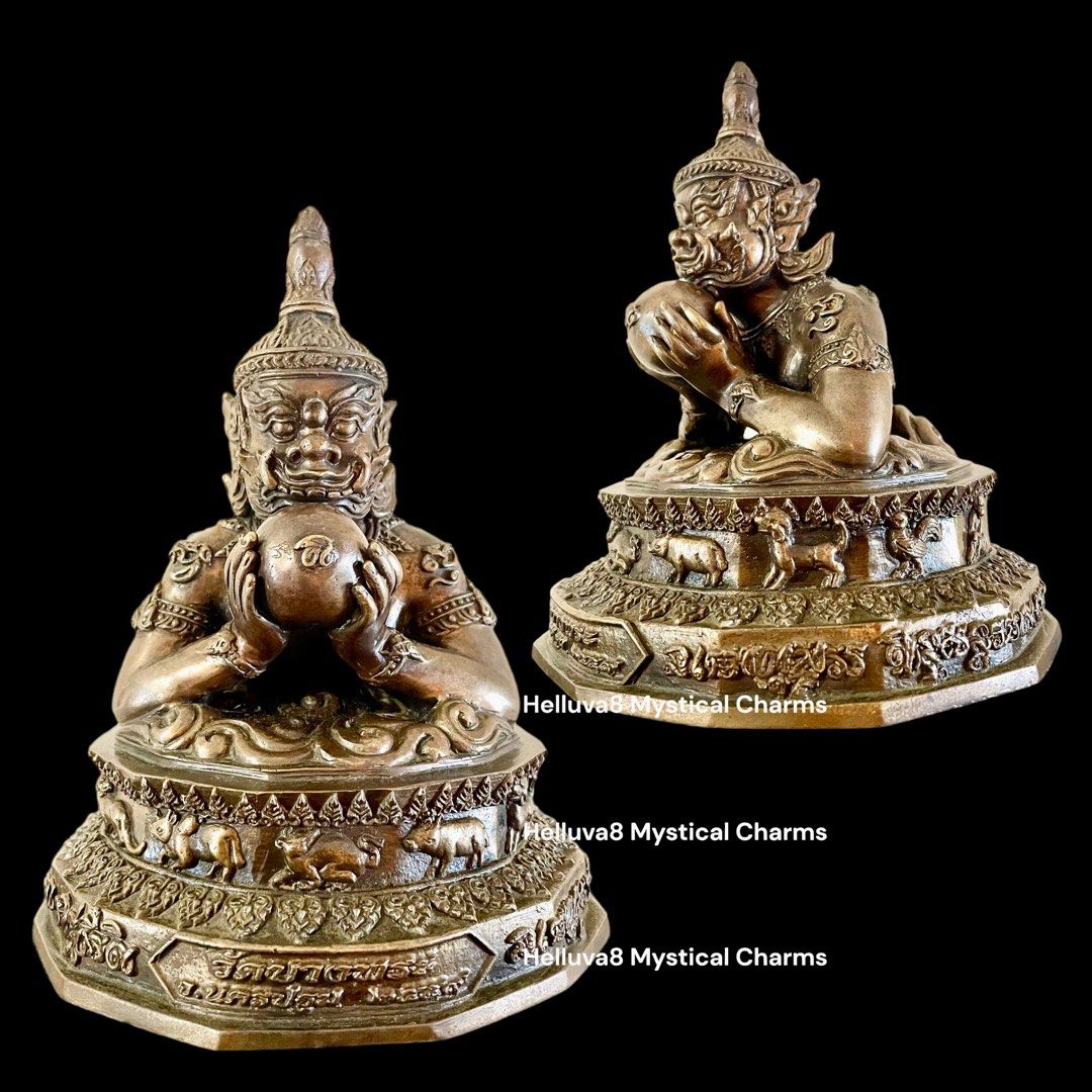 18x22cm Phra Rahu Bucha, LP Sam Ang Wat Bang Phra (LP Pern Temple) BE ...