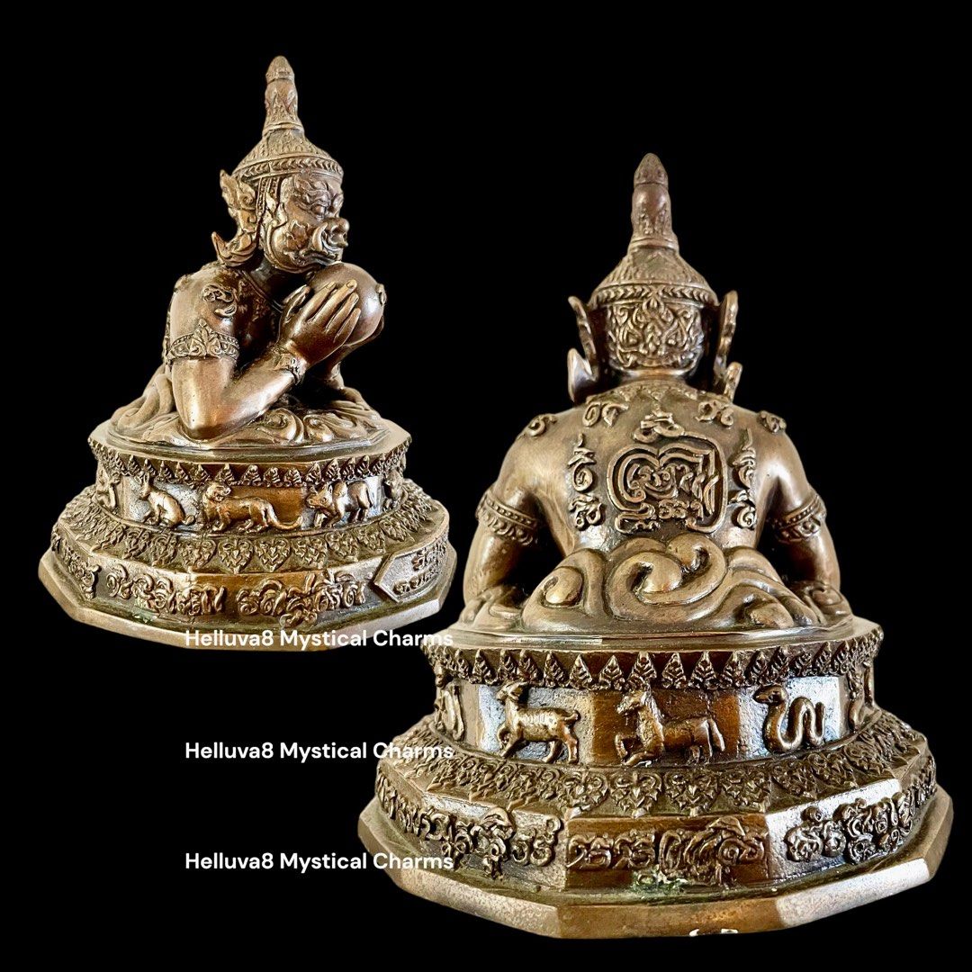 18x22cm Phra Rahu Bucha, LP Sam Ang Wat Bang Phra (LP Pern Temple) BE ...