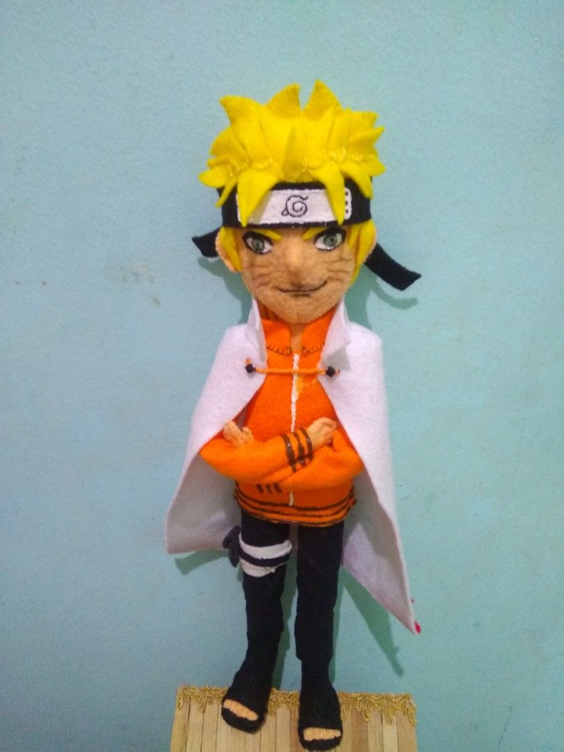 Action Figure Naruto Uzumaki boneka flanel, Toys & Collectibles, Mainan ...