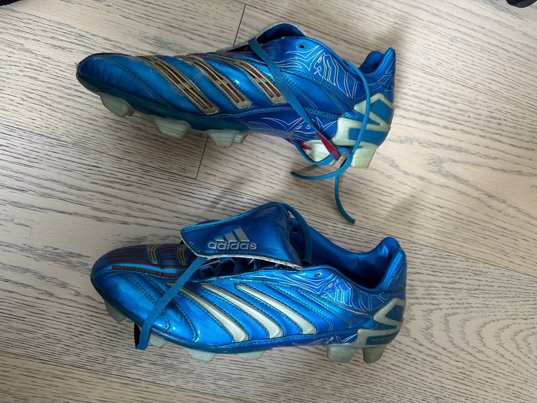 ADIDAS DAVID BECKHAM +PREDATOR ABSOLUTE TRX FG BLUE/SILVER SIZE UK 8 ...