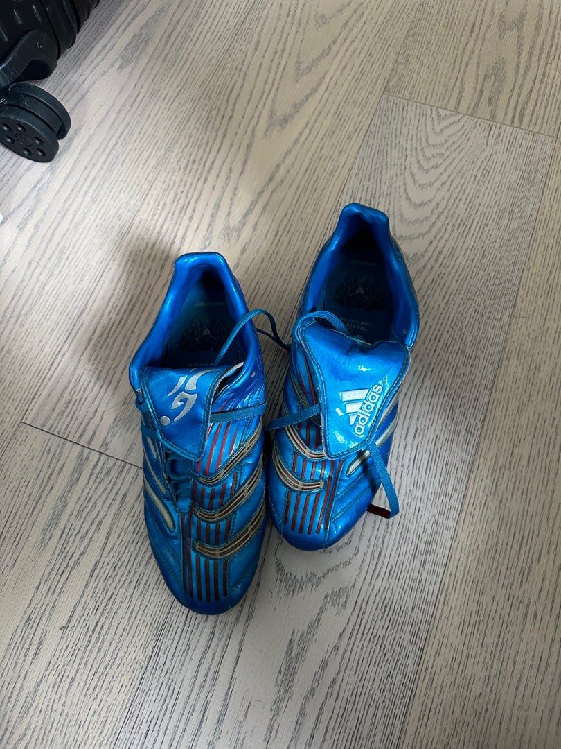 ADIDAS DAVID BECKHAM +PREDATOR ABSOLUTE TRX FG BLUE/SILVER SIZE UK 8 ...